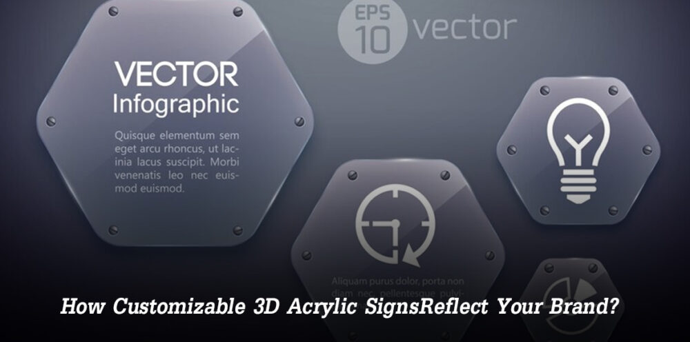 How Customizable 3D Acrylic Signs Reflect Your Brand?
